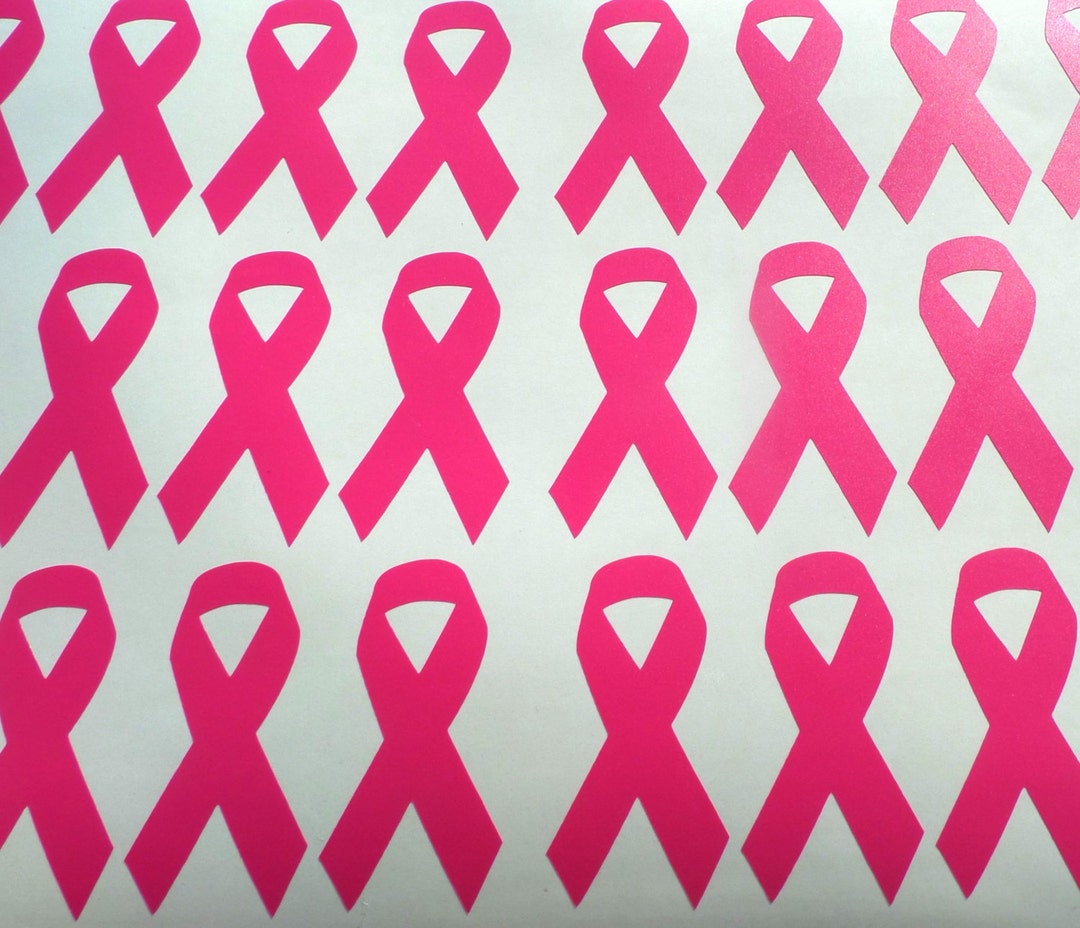 Pink Ribbon Stickers, 0.75-2.5in, Vinyl, Many Colors - Etsy