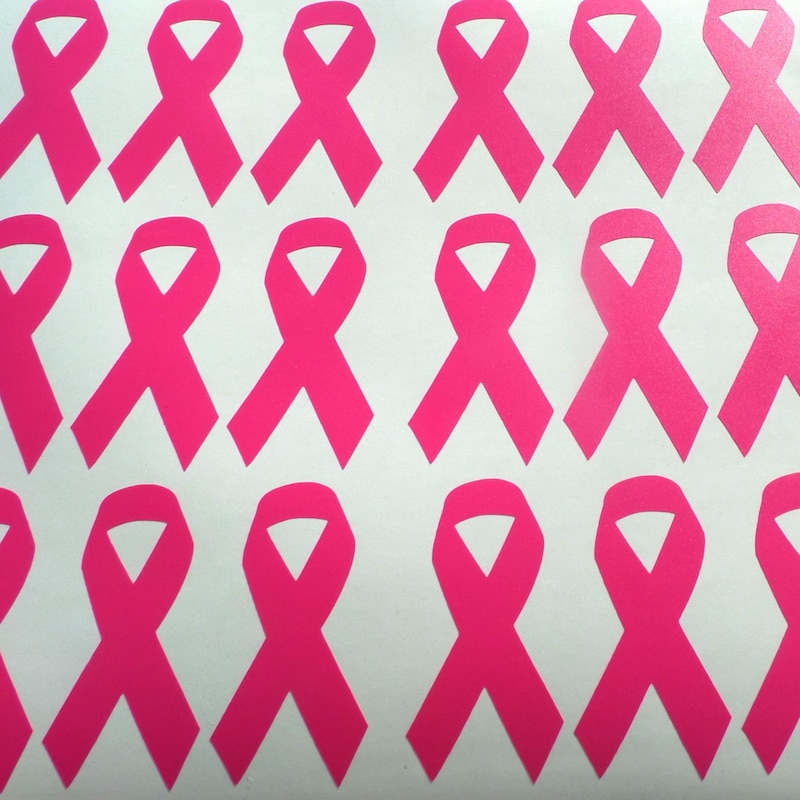 Pink Ribbon Decal - Etsy
