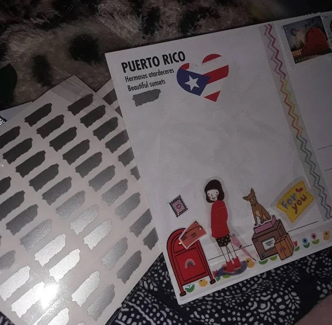 40-150 Tiny Puerto Rico Stickers Map Outline Shape - Etsy