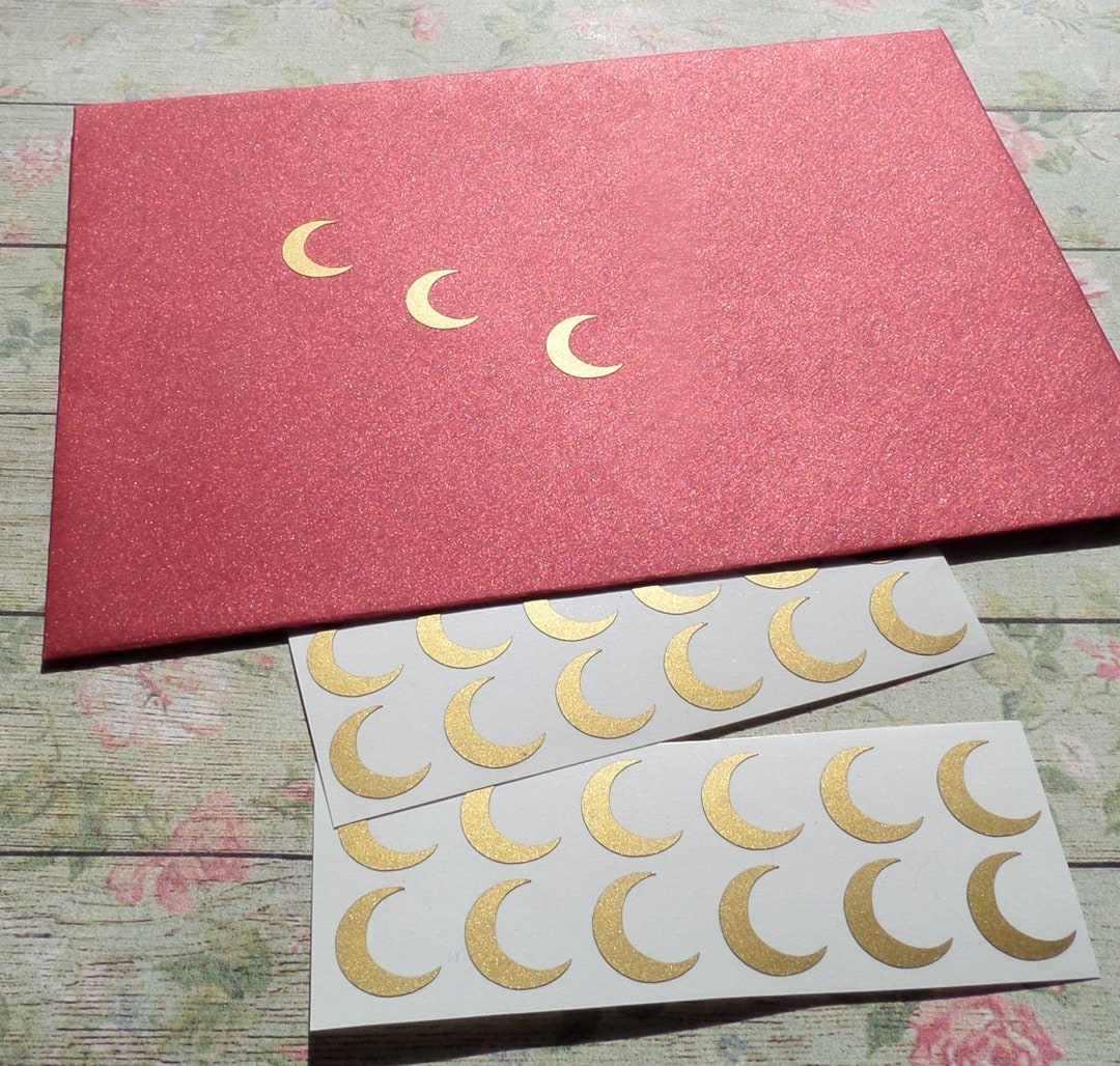 12+ Tiny Crescent Moon Stickers, Vinyl, 0.375-3in (1-7.5cm) - Etsy