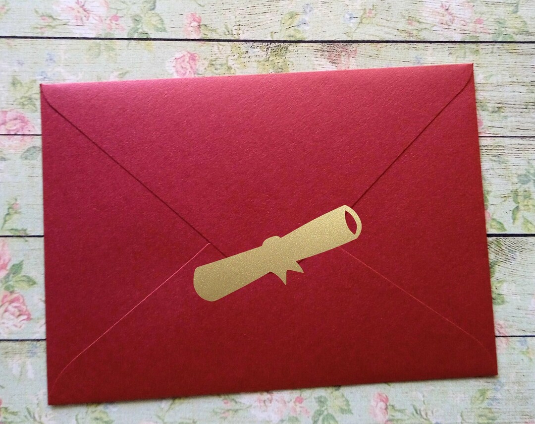 20+ Diploma Stickers, Graduation Envelope Seal, Craft Supply, Vinyl, 0. ...