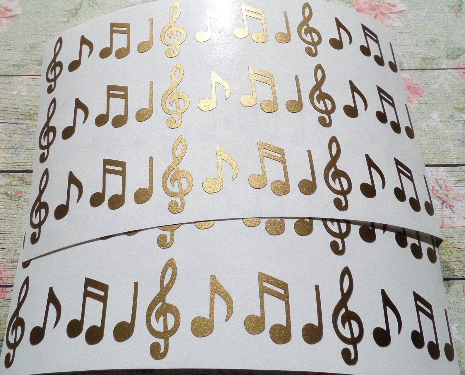 200 Tiny Music Notes Stickers, Vinyl Decals, (50x4) - Etsy