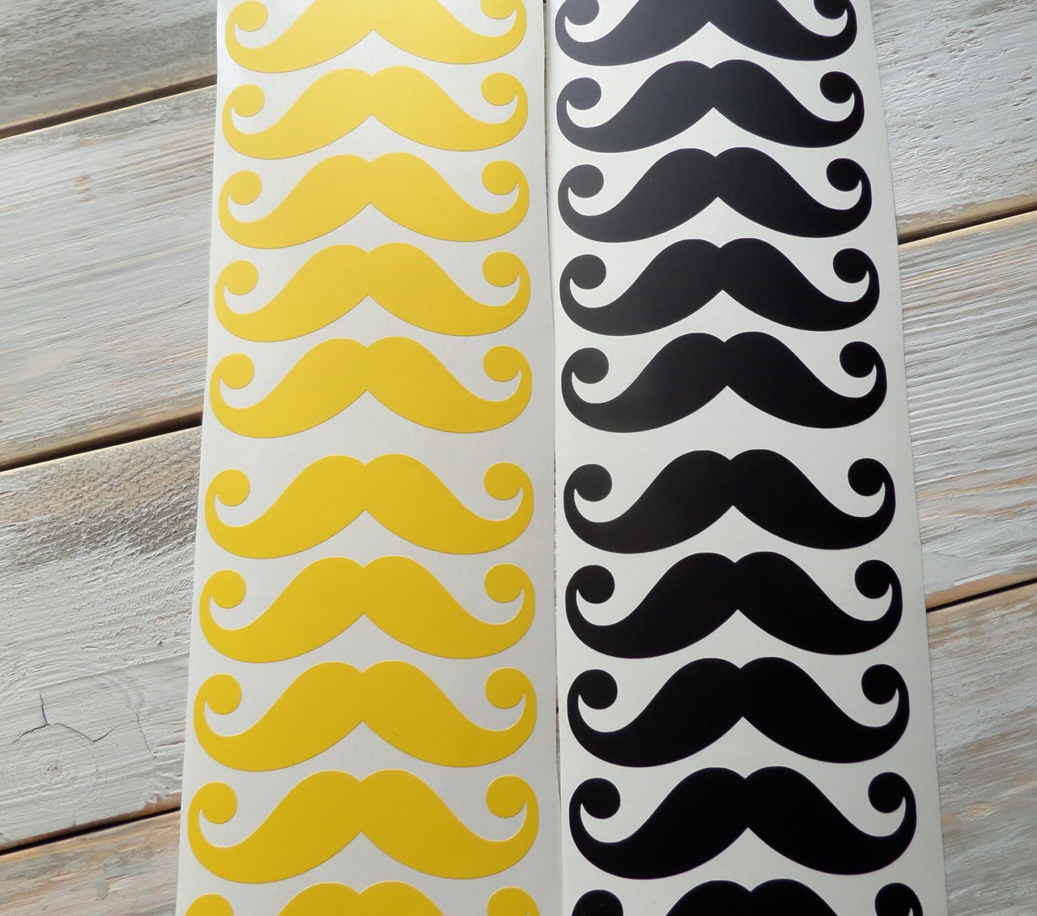 24 Vinyl Mustache Stickers Mustache Party Decorations Cup - Etsy