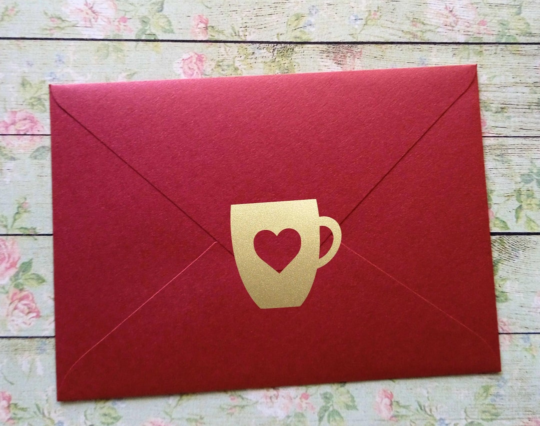 12+ Mug Stickers, Envelope Seal, Craft Supply 0.75-2.5in (1.9-6.3cm ...