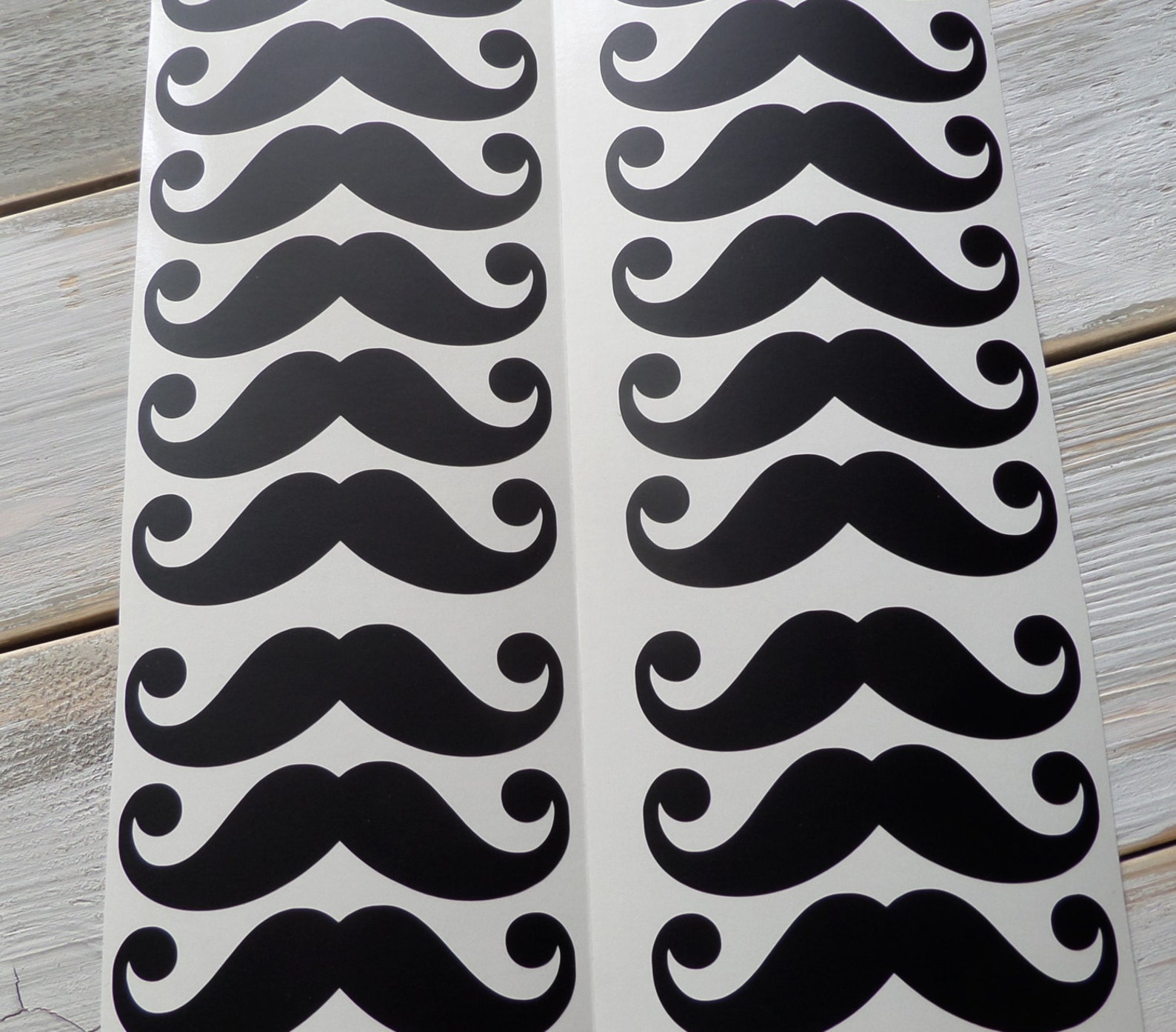 24 Vinyl Mustache Stickers Mustache Party Decorations Cup - Etsy