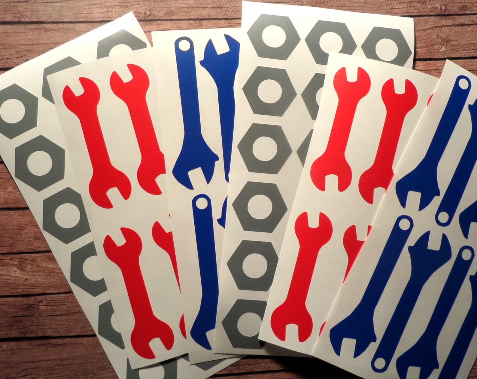 42 Tool Stickers Tool Decals Spanner Wrench Crew Tools - Etsy