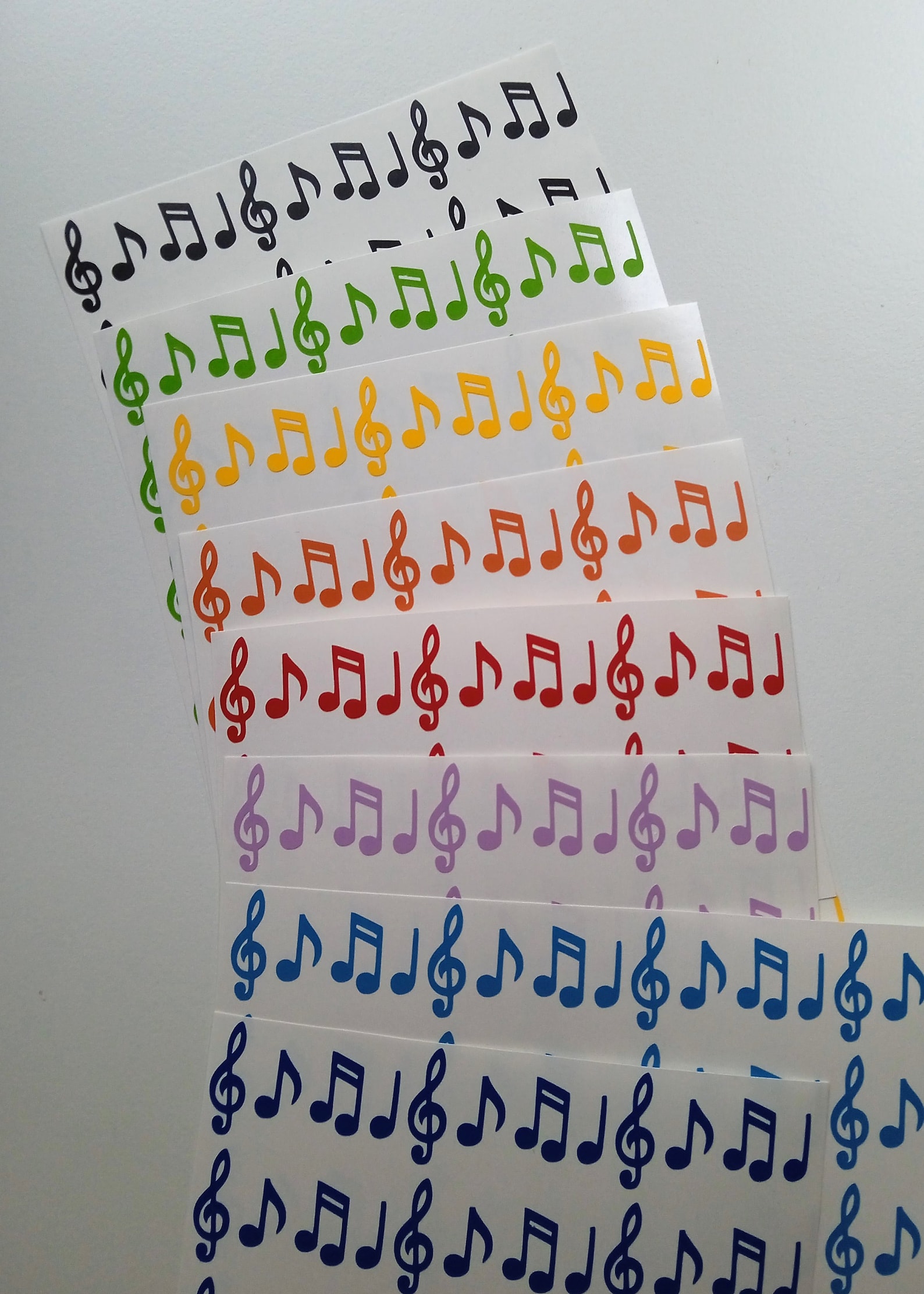 200 Tiny Music Notes Stickers, Vinyl Decals, (50x4) - Etsy
