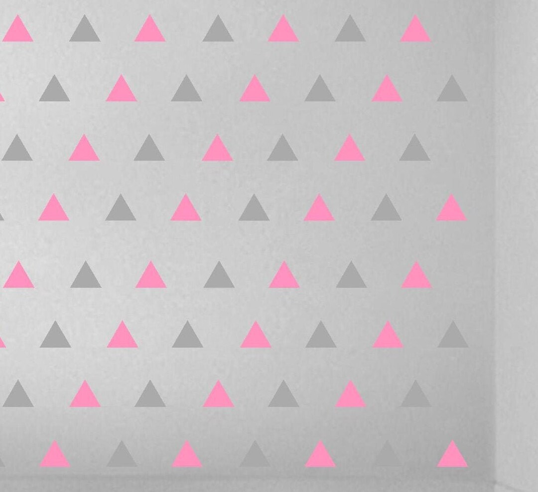 45 Vinyl Triangle Stickers - Etsy
