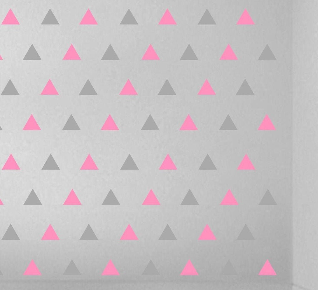 45 Vinyl Triangle Stickers - Etsy