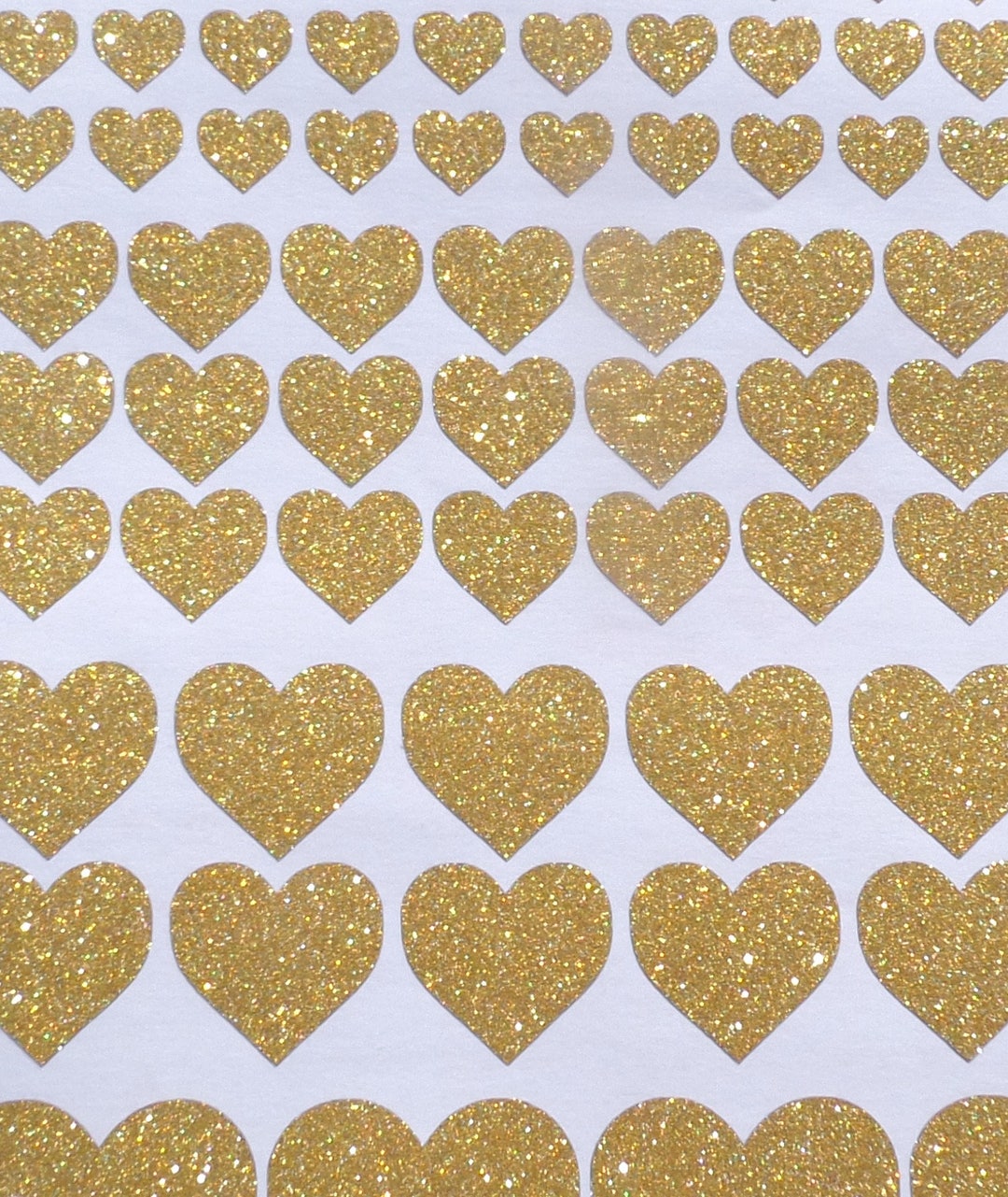 Glitter Heart Stickers, Wedding Envelope Seal, Invitation, Engagement ...
