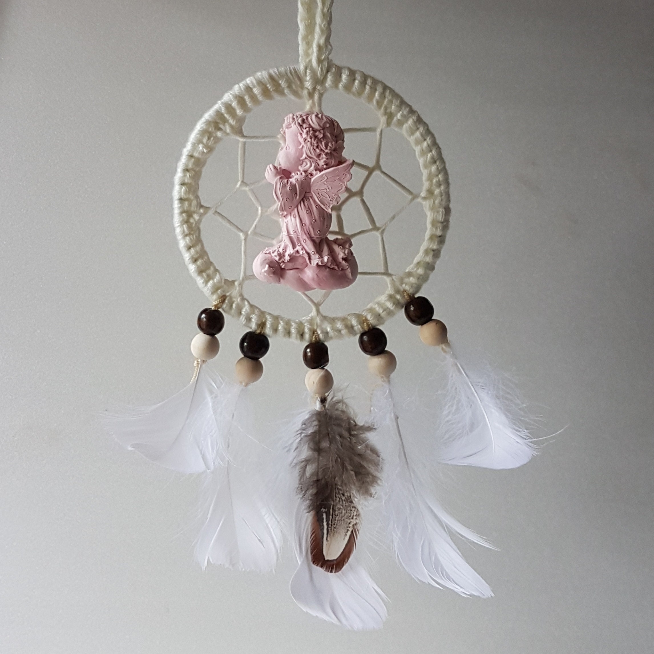 Praying Angel Dina Aroma Stone Deamcatcher, Handmade - Etsy