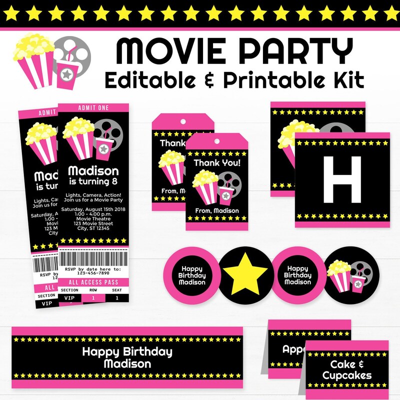 Movie Party - Etsy