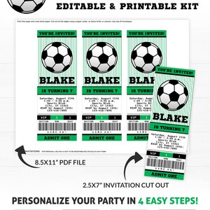 Soccer Party Decorations - Soccer Birthday Party - Printable Soccer ...