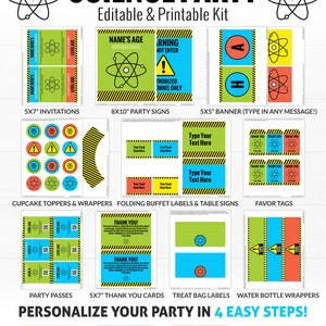 Science Party Decorations - Sience Birthday Party - Printable Mad ...