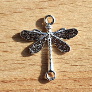 Sterling Silver Dragonfly Connecting Pendant 19.5x17.5mm- Packs of One ...