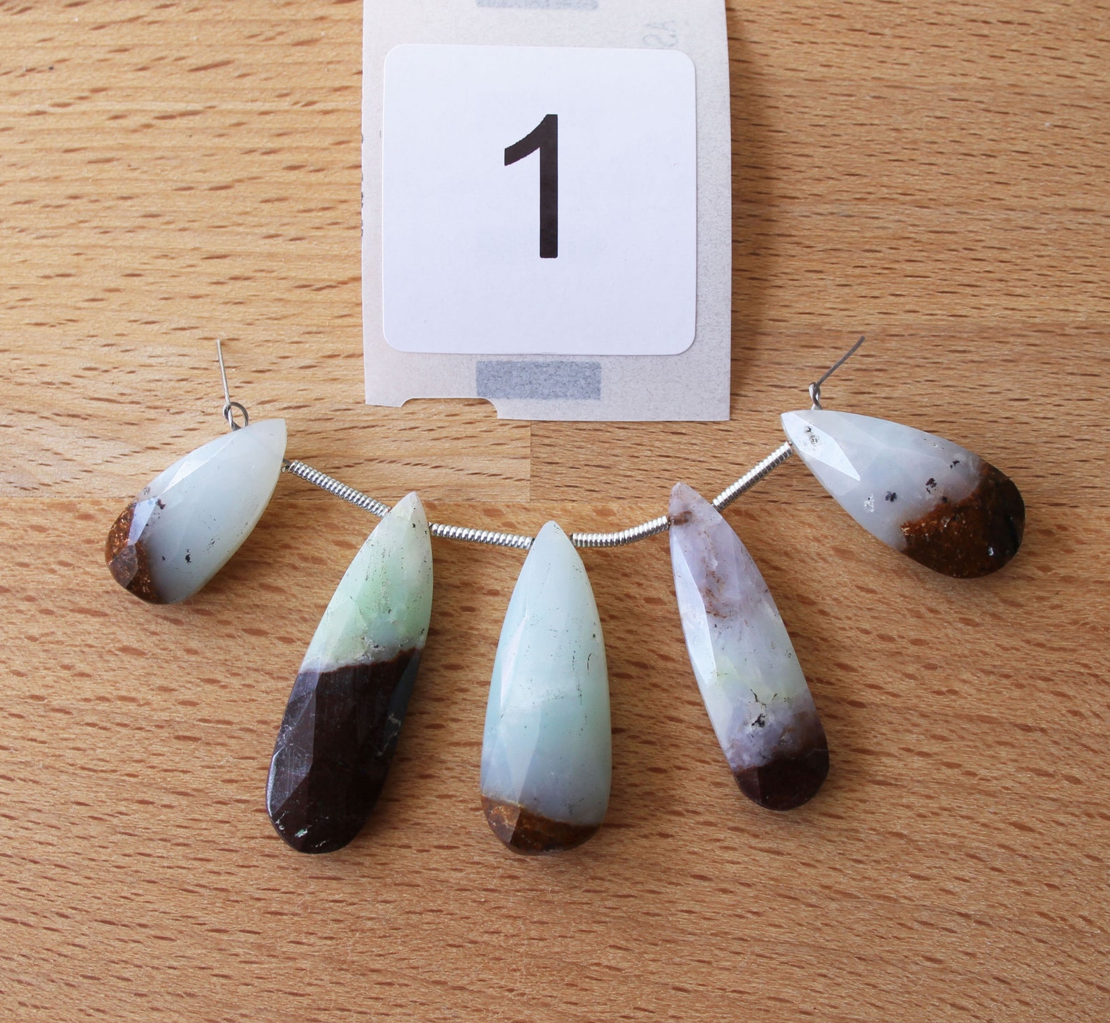 AA Bi Colour Chrysoprase aka. Boulder Chrysoprase Long Drops - Etsy UK