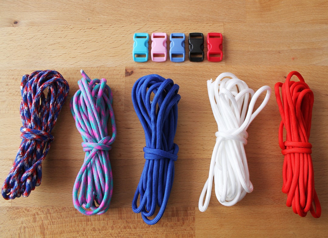 Five X 3m 330 Paracord Packs With Clasps, Suitable for the Paracord ...