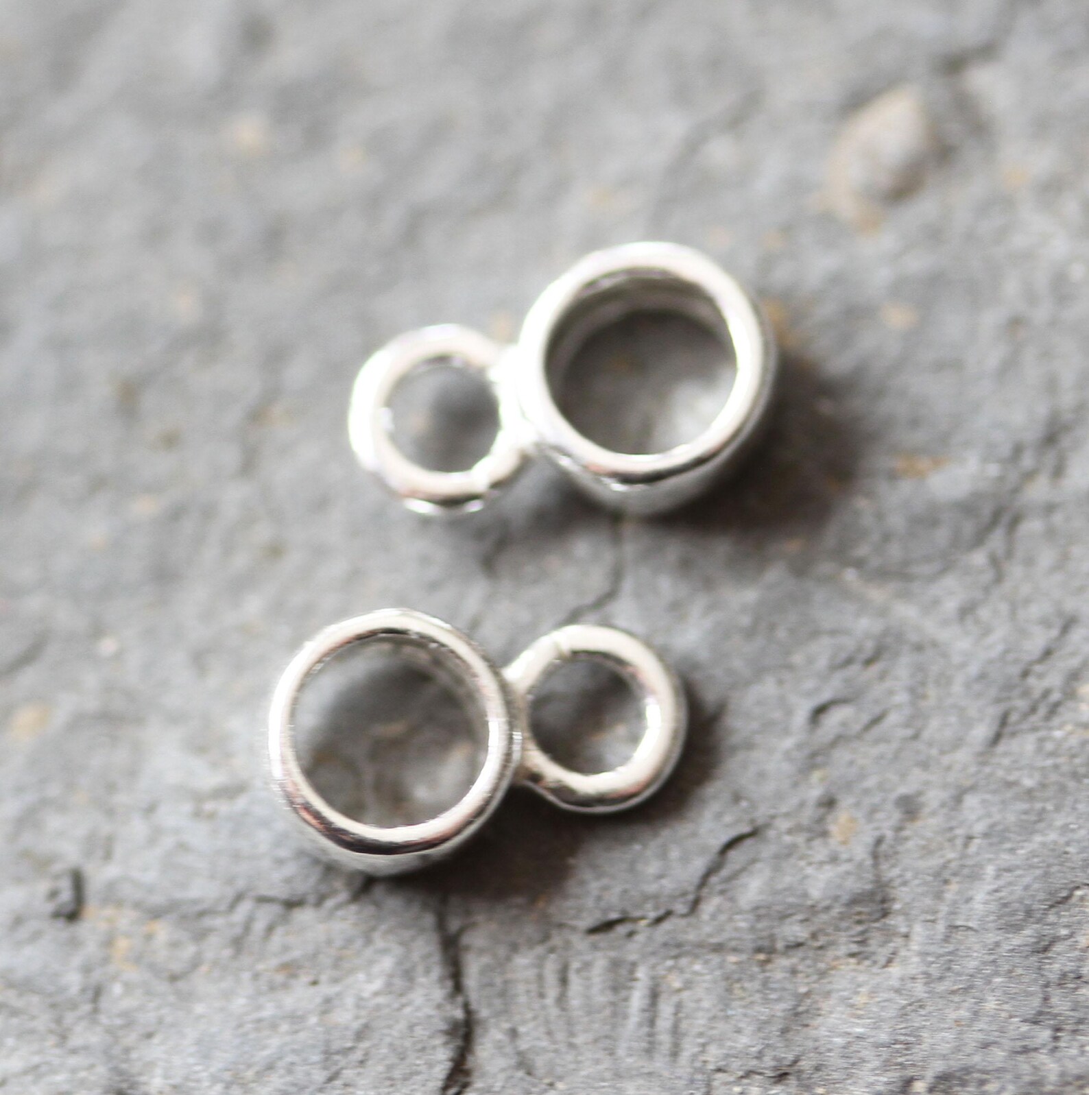 Sterling Silver Spacer Carrier for Charms - Sold in Packs of Two - Etsy UK
