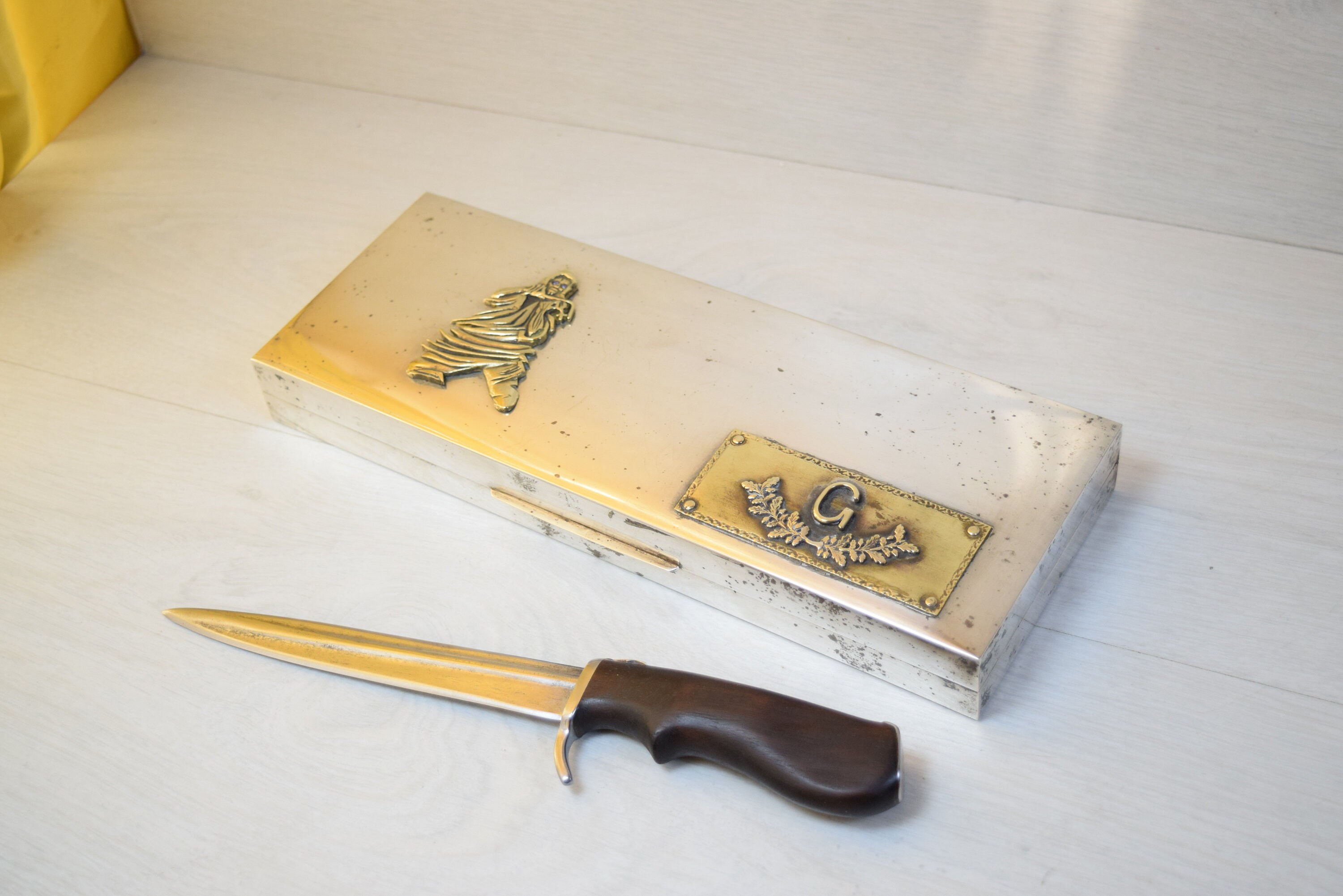 Vintage Silver Freemason Freemasonry Masonic Box & Military Order ...