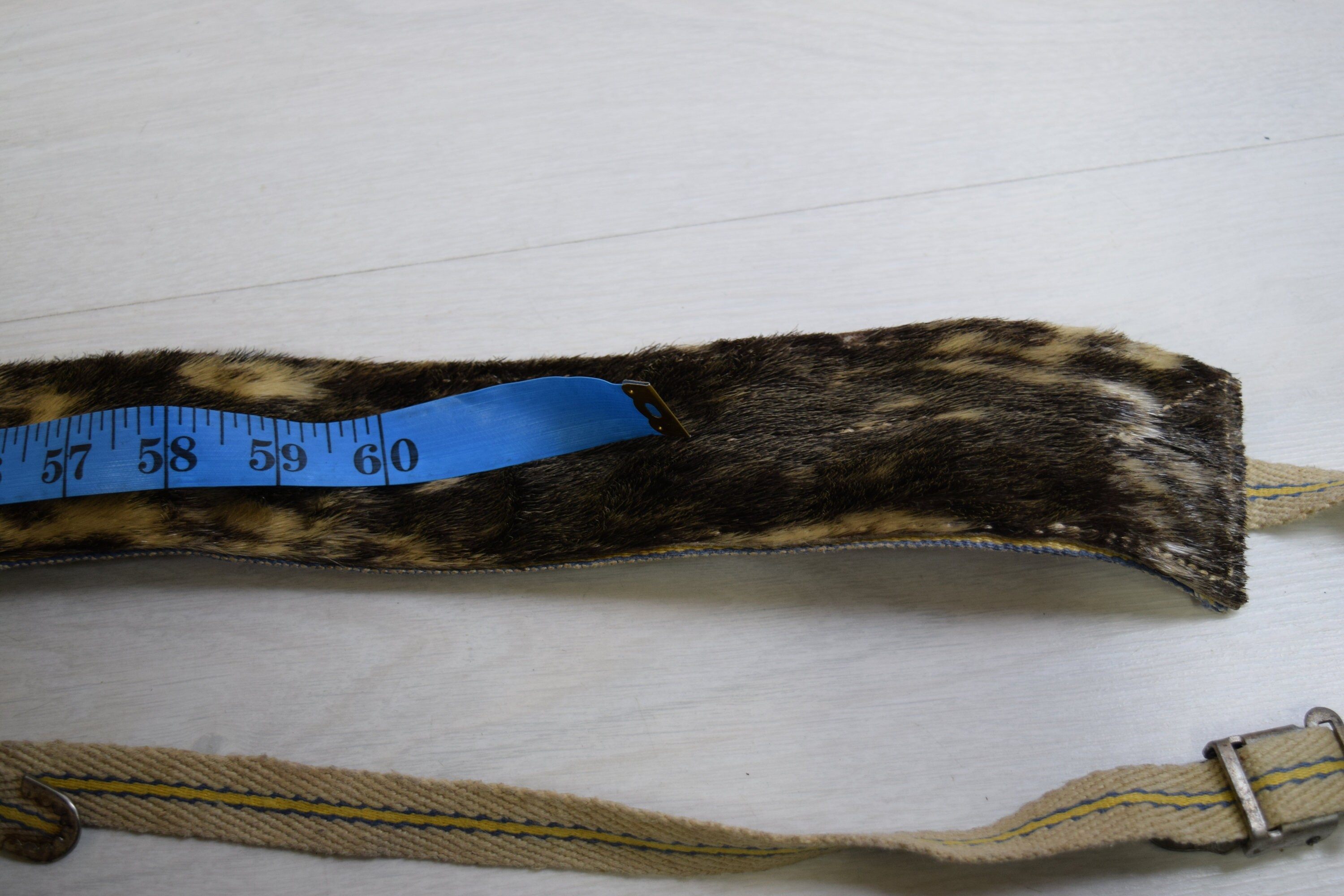 Vintage Genuine Leather Otter Fur Belt Made in Austria Signed - Etsy