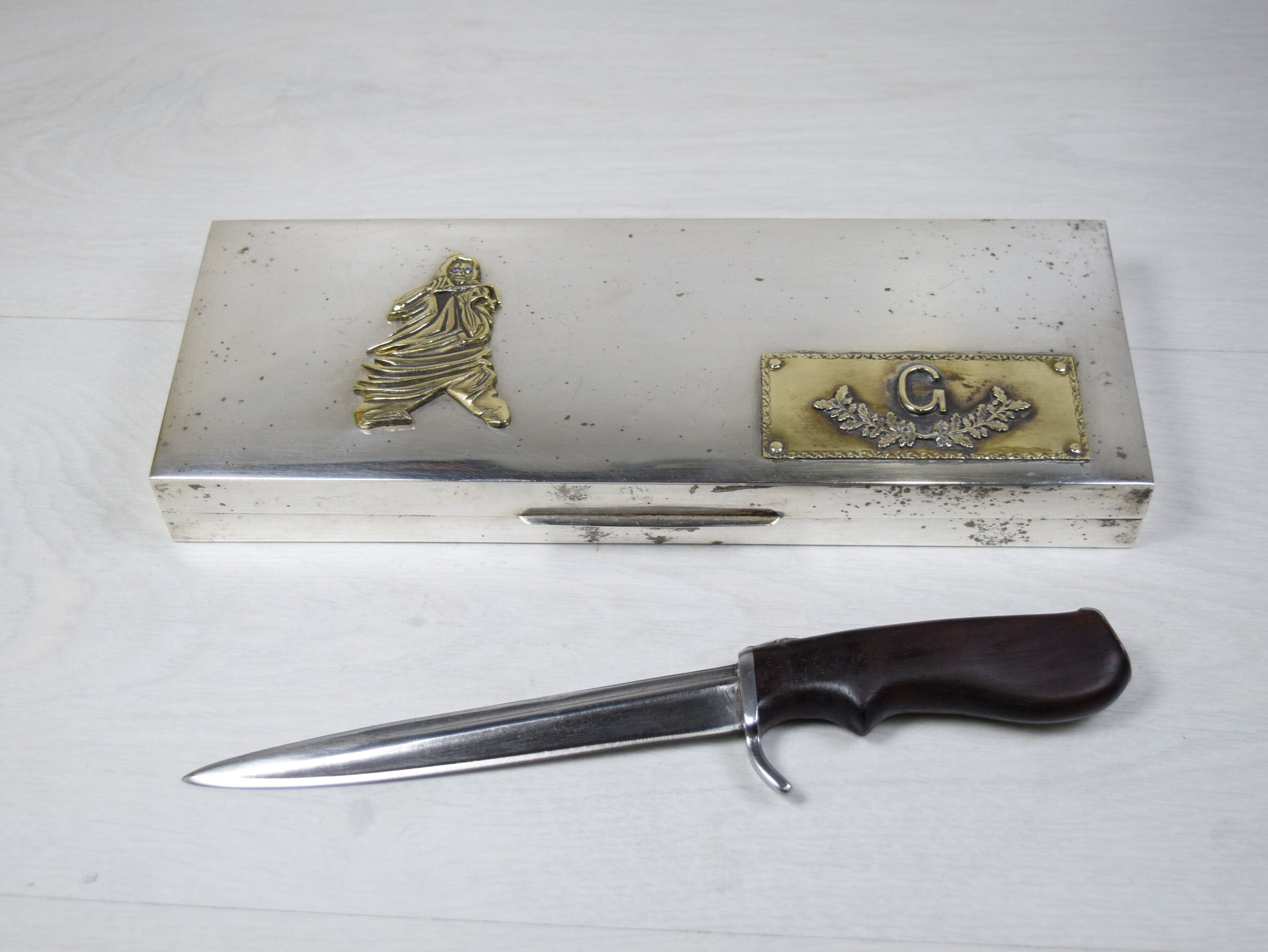 Vintage Silver Freemason Freemasonry Masonic Box & Military Order ...
