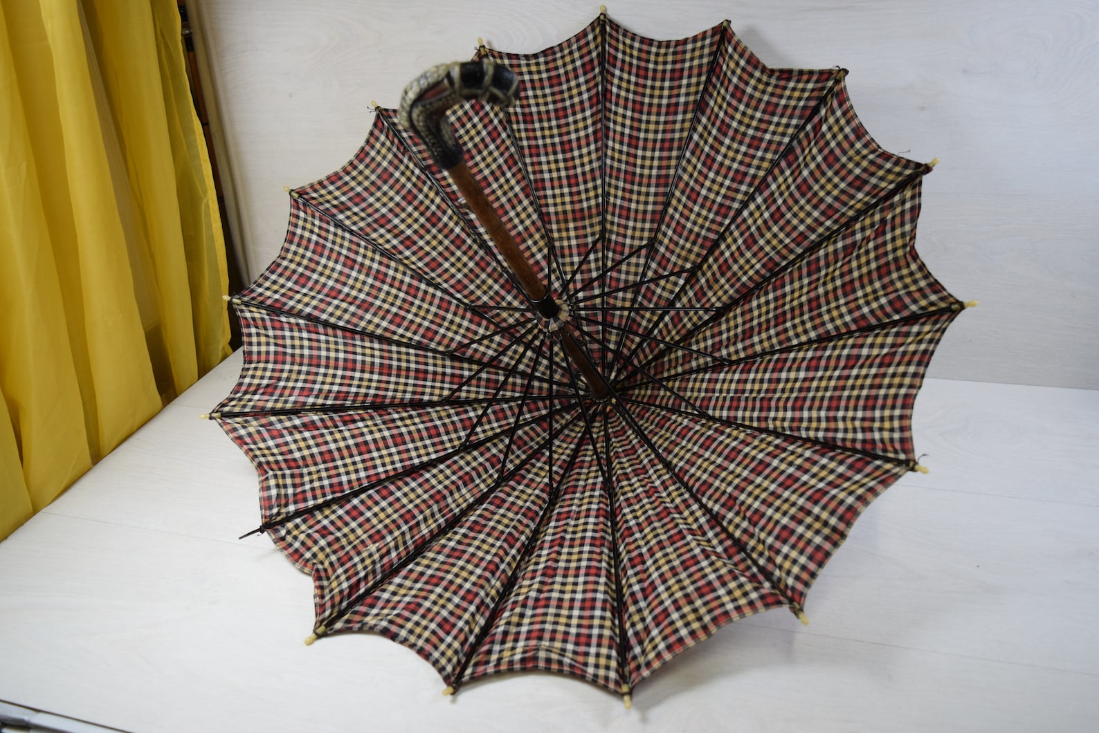 Vintage Handmade Collectible Sun Umbrella Mini Umbrella Ladies Folding ...