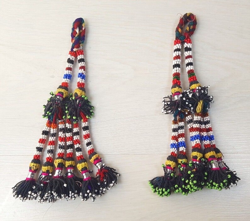 Antique Traditional Kuchi Beaded Tassels Beadwork Wedding - Etsy