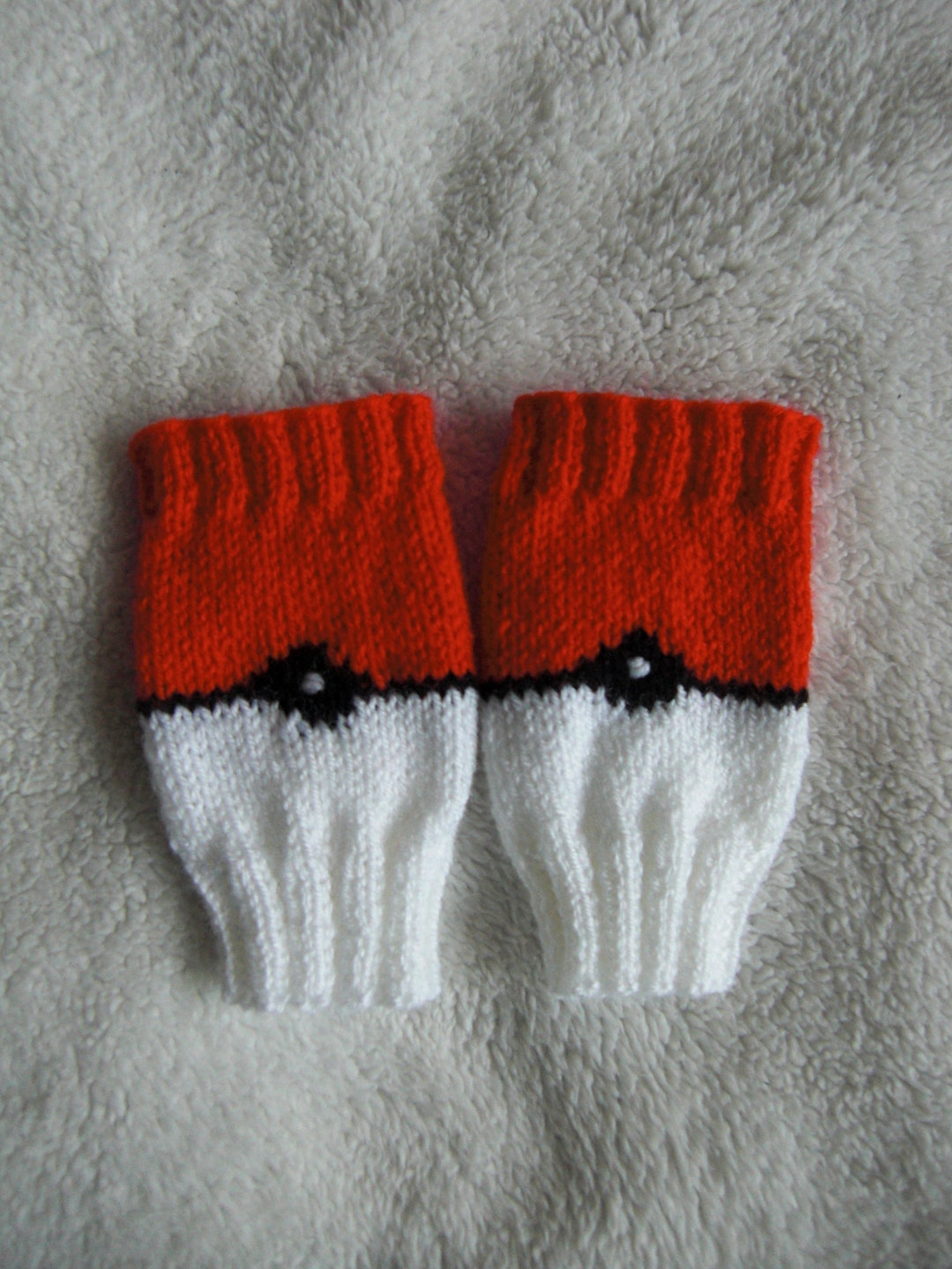 Pokemon Inspired Hand Knitted Hand/wrist-warmers - Etsy