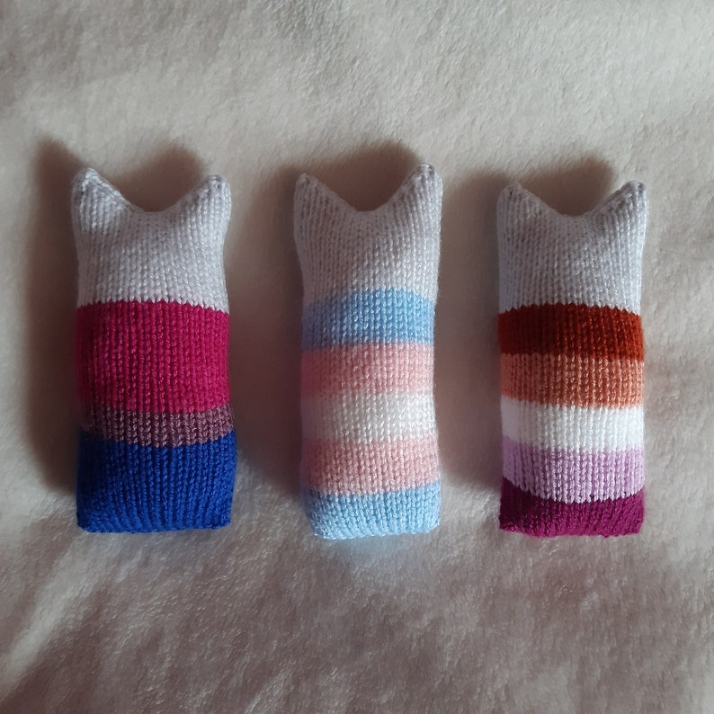CHOOSE your FLAG LGBT Hand-Knitted Cats Kitty Gay | Etsy
