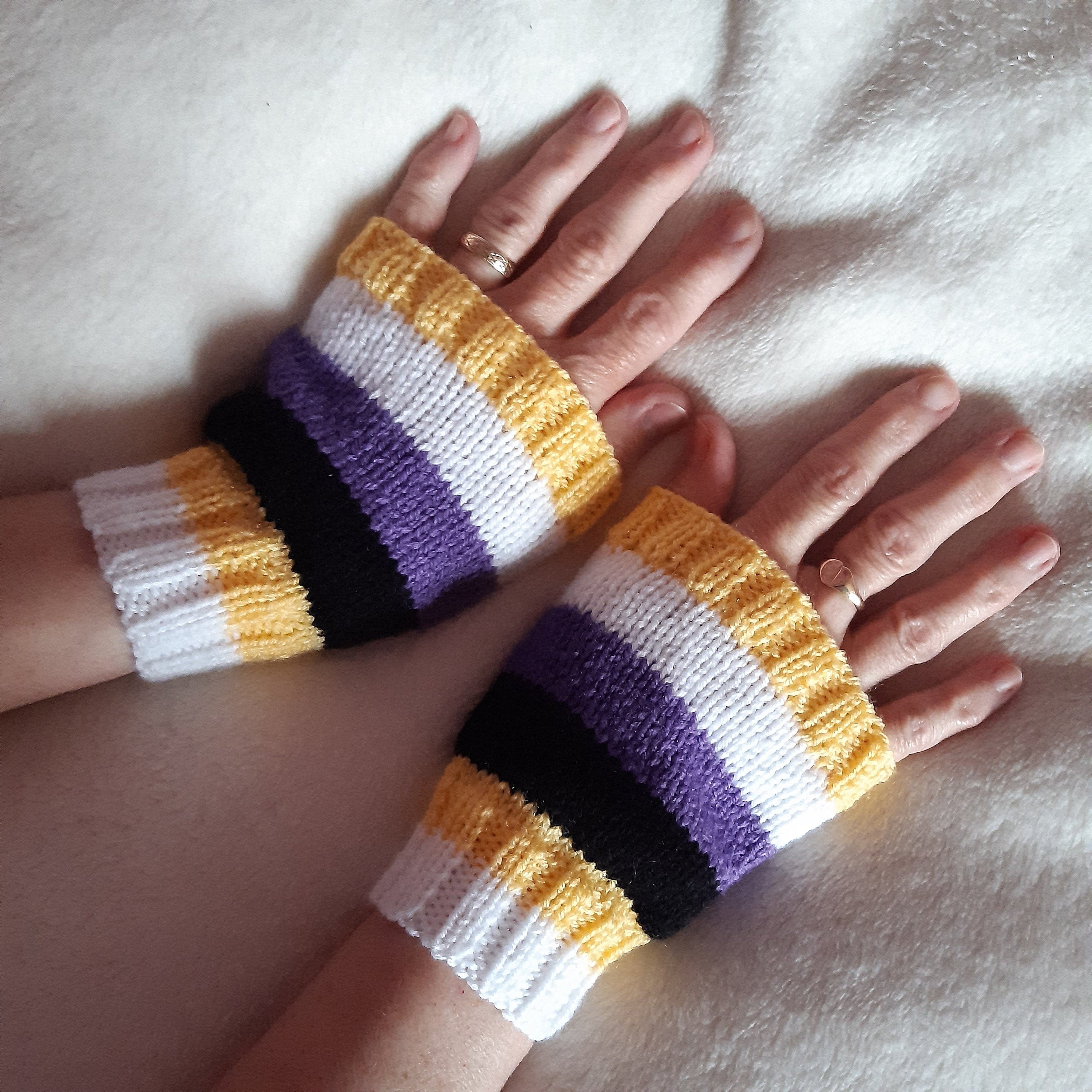 CHOOSE Your FLAG LGBT Hand-knitted Hand Warmers-gay - Etsy UK