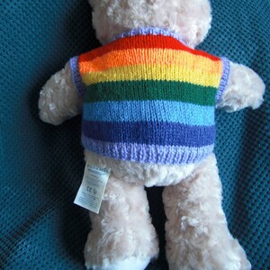 CHOOSE Your FLAG - LGBT+ Hand-knitted V Neck Vest for Stuffed Toys ...