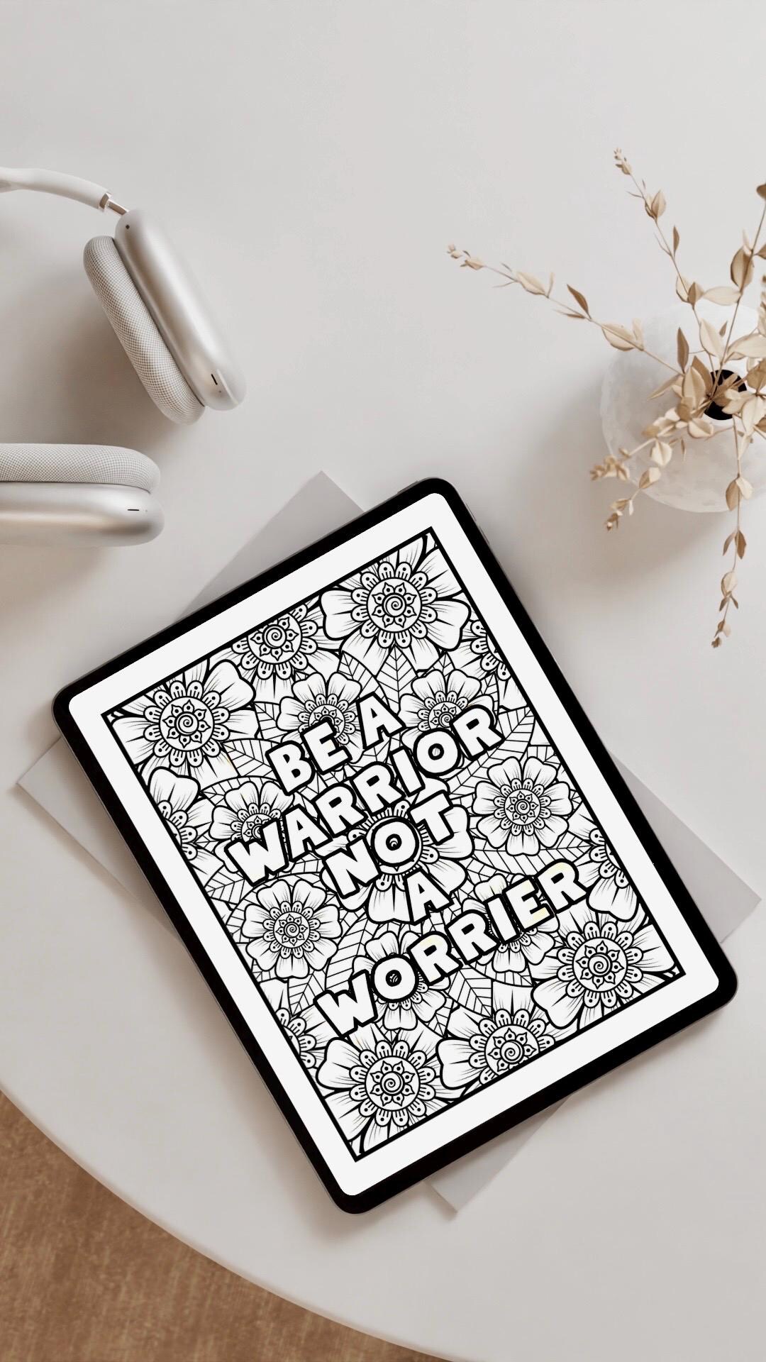 20 Coloring Pages | Inspirational Positive Quotes | PDF Digital Instant ...