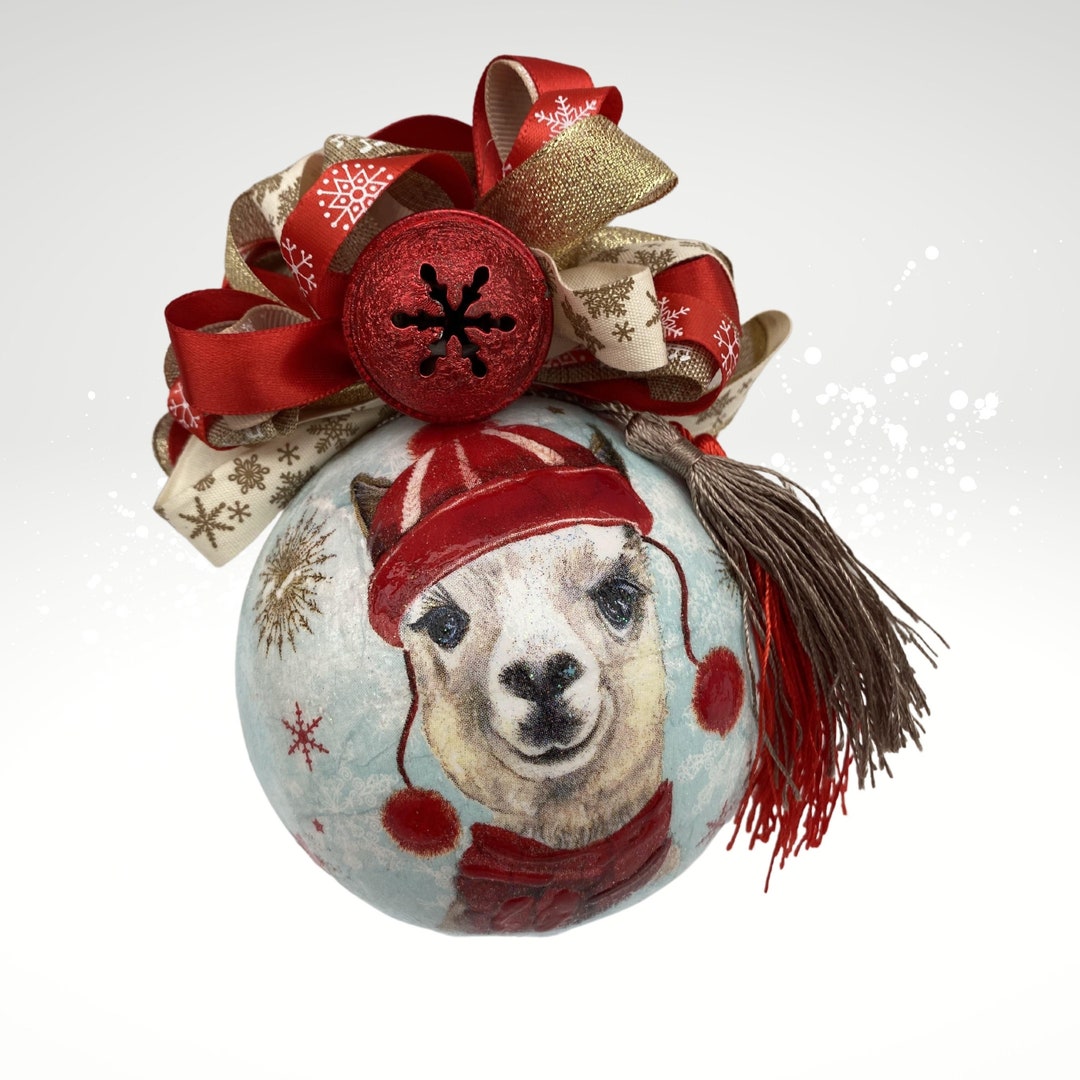 Llama Christmas Ornament, Christmas Gifts for Mom From Daughter, Cute ...