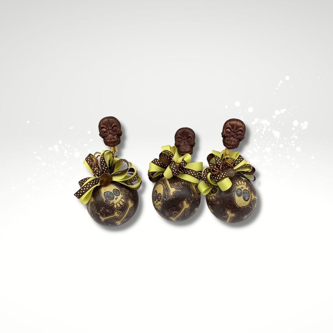 Skull Ornament for Halloween, Cute Halloween Decor Hanging, Halloween ...