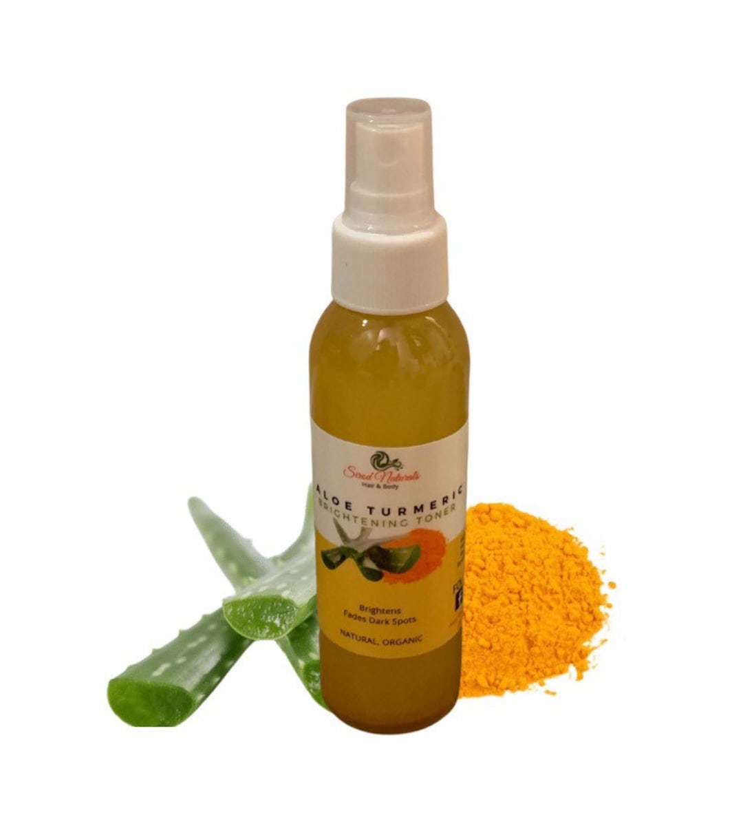 Organic Aloe Turmeric Face Toner/ Acne Clearing Toner/brightening Face ...