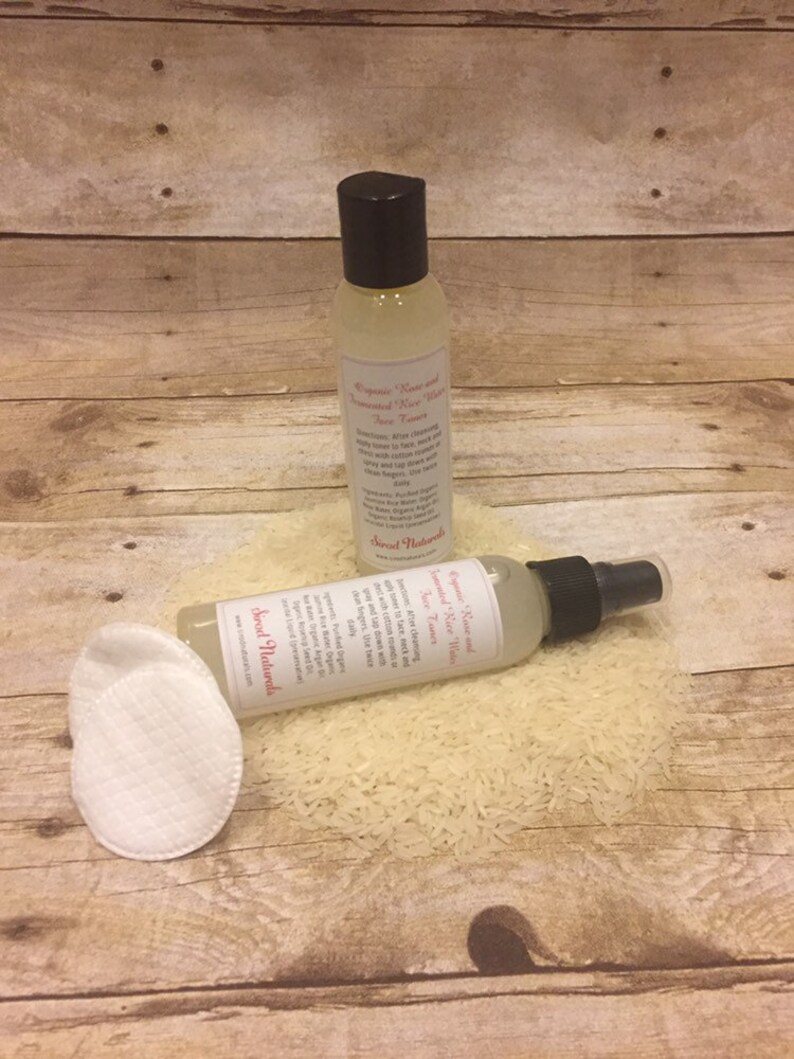 Organic Rose and Fermented Rice Water Face Toner 8oz | Etsy