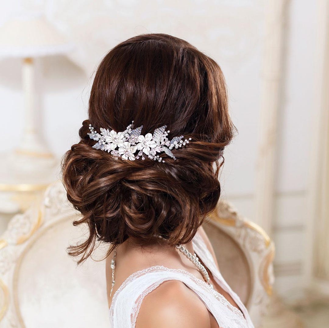 Bridal Hair Comb Rhinestone Hair Comb Crystal Hair Comb Bridal Hair ...