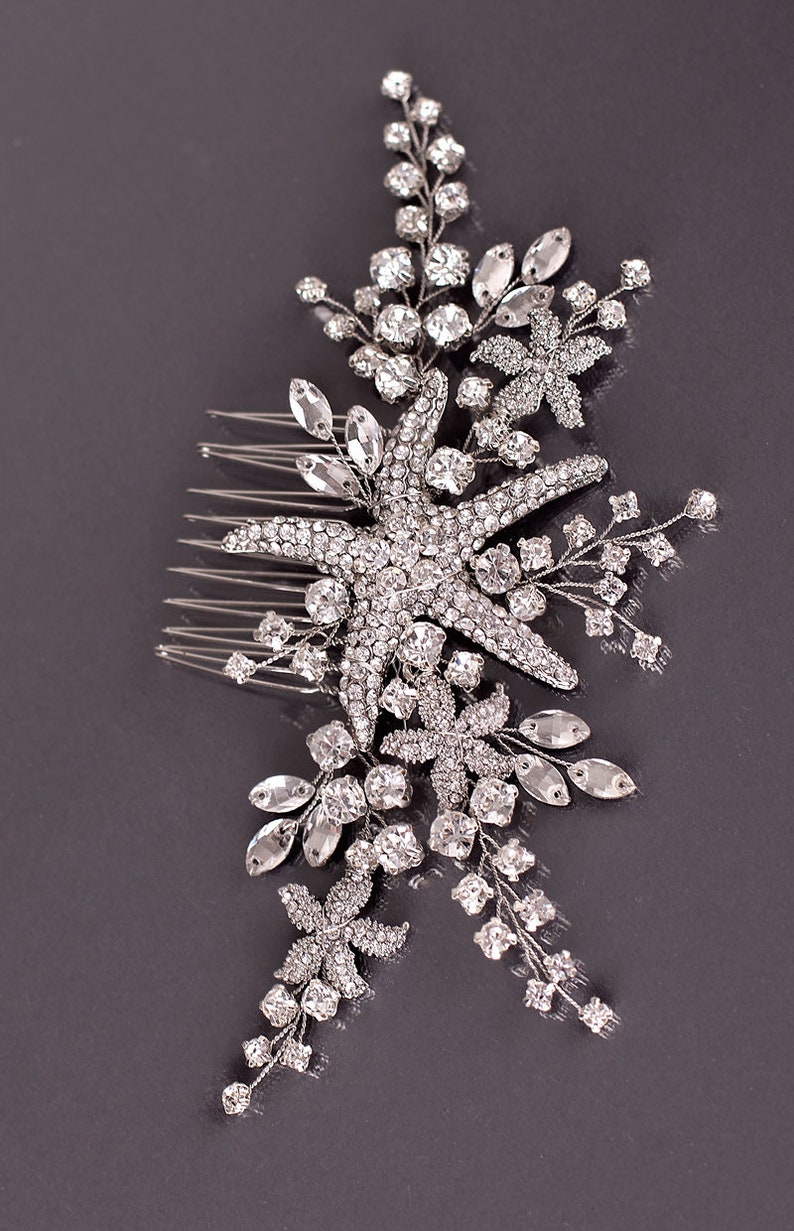 Starfish Hair Comb Starfish Bridal Hair Clip Beach Wedding | Etsy