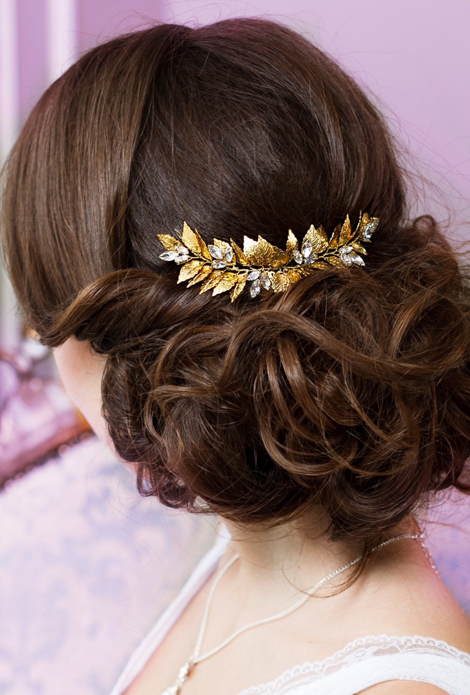 Leaf hair comb Bridal hair comb Wedding hair piece Grecian | Etsy