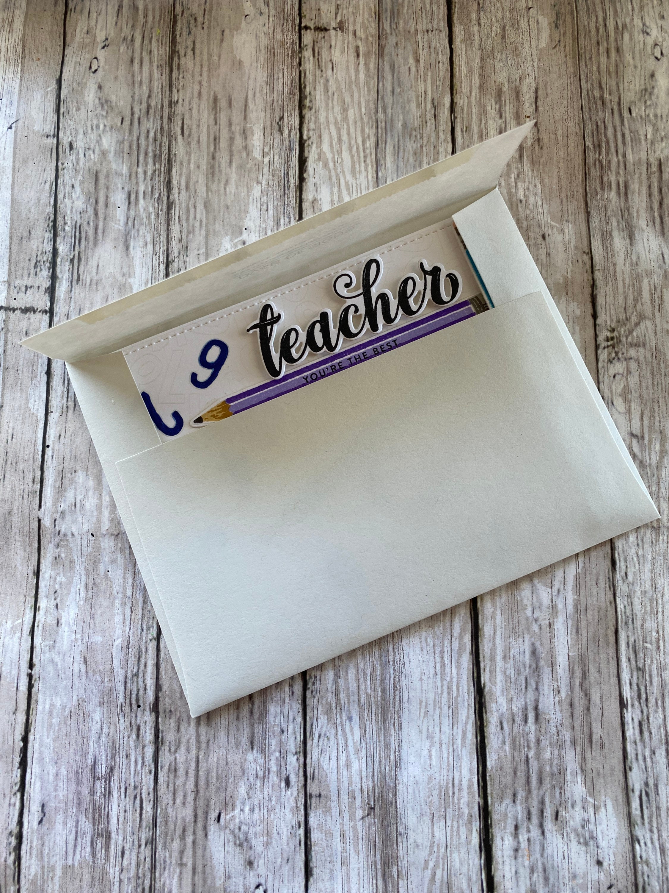 Math Teacher Card- Teacher Card- Teacher Thank You Card- School Card ...