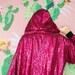 Ruby Red Sequin Bomber Jacket Oversize Hood Quality Cuff and - Etsy