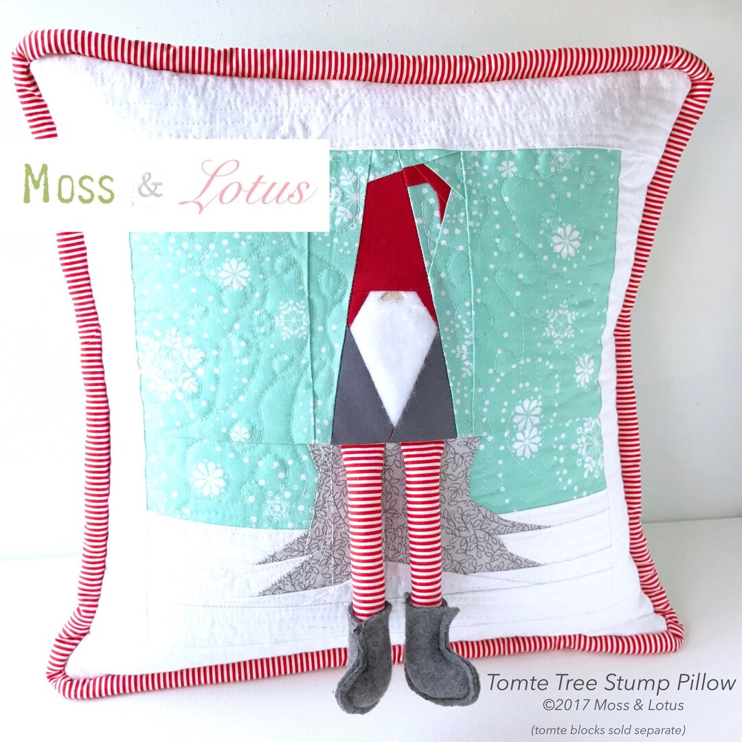 Tomte Tree Stump Pillow {no. 10} | Tomte Tree Stump W/ Legs & Shoes ...