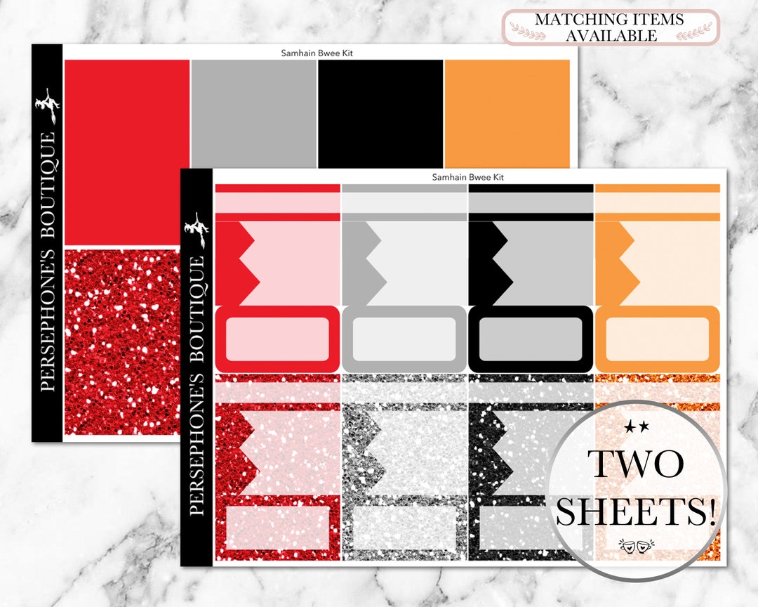 Samhain Color Colour Stickers for Planners | Journals | Memory ...