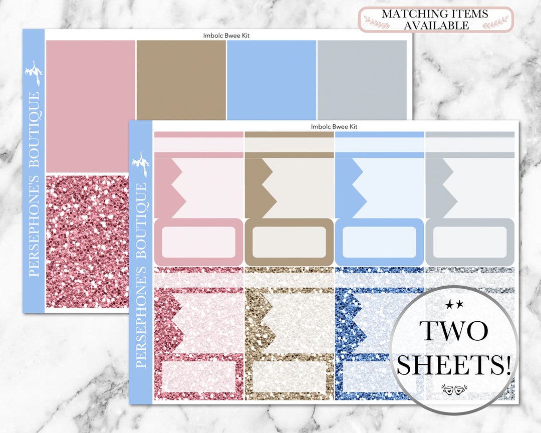 Imbolc Color Colour Stickers for Planners | Journals | Memory ...