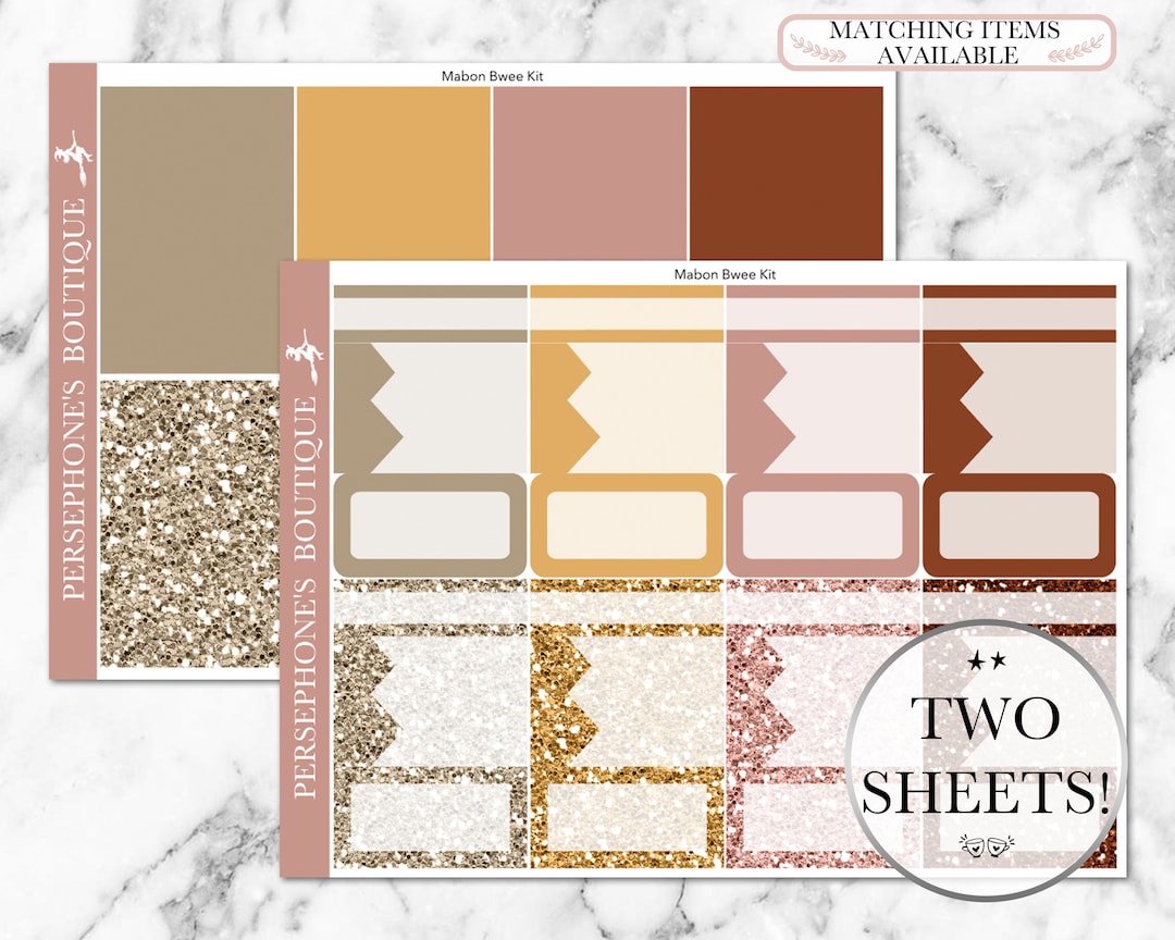 Mabon Color Colour Stickers for Planners | Journals | Memory | Planning ...