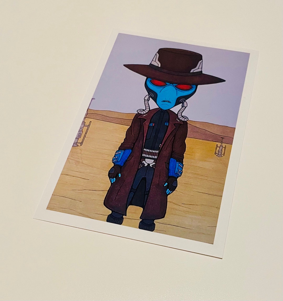 Cad Bane Mandalorian Villain James Painter Fan Art Print Home Decor ...