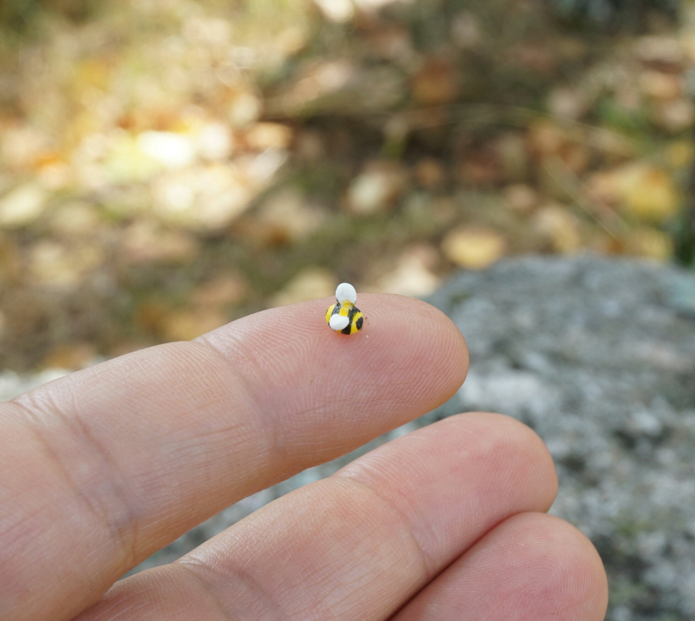 Micro Bee Miniature Bee Handmade Bee Tiny Bee Clay Bee - Etsy