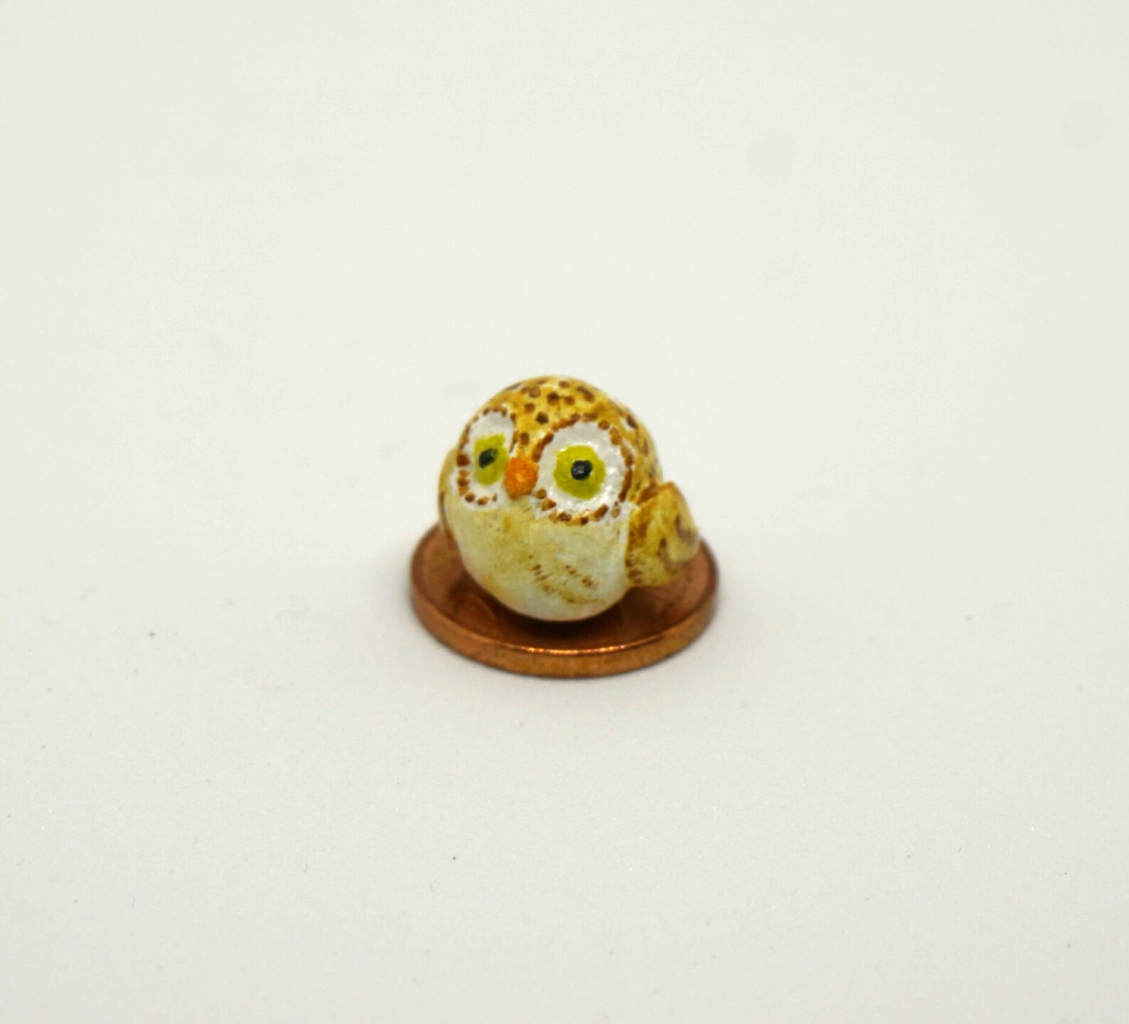 Micro Owl Miniature Owl Miniature Owl Figurine Clay Owl - Etsy