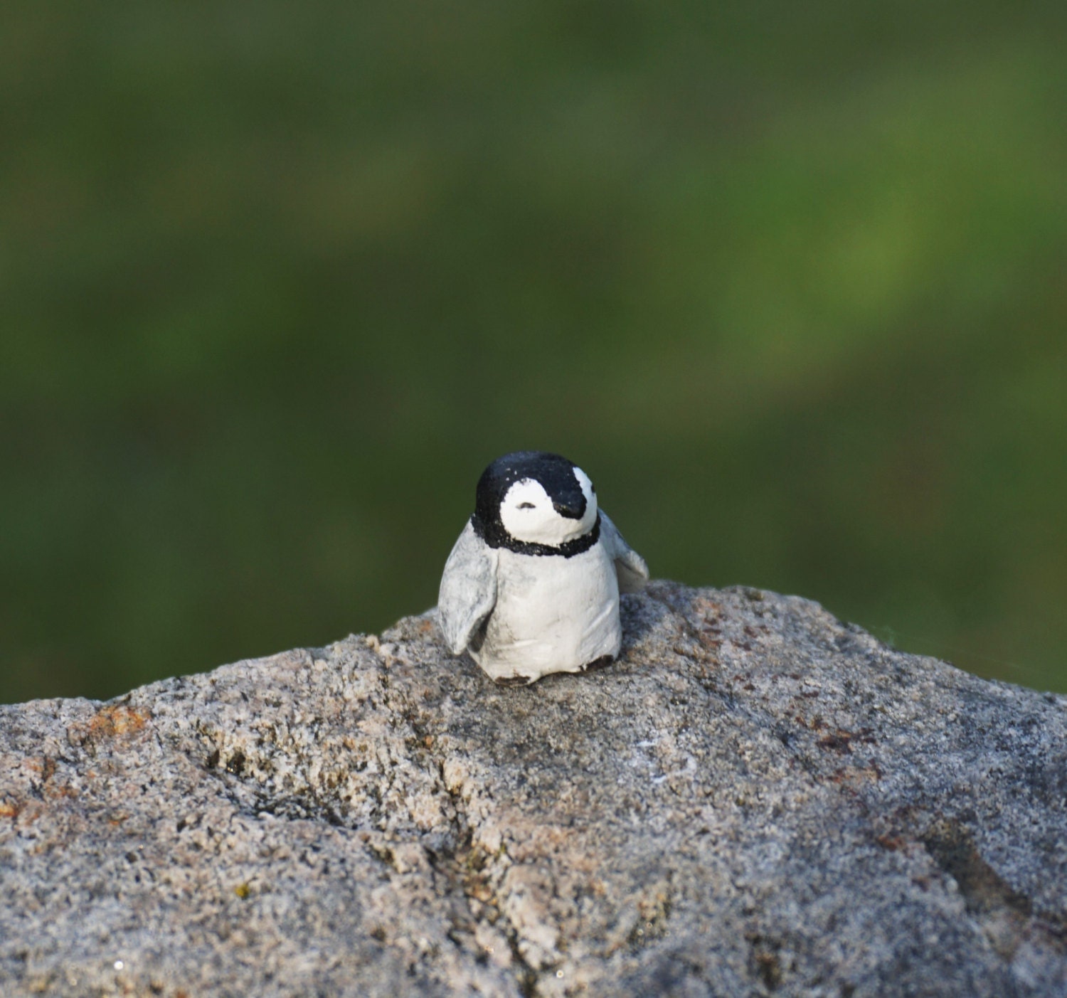 Micro Penguin Miniature Penguin Figurine Clay Penguin - Etsy