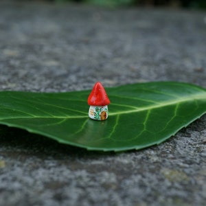 Miniature Red Roof House, Miniature Clay House, Tiny Clay House, Tiny ...